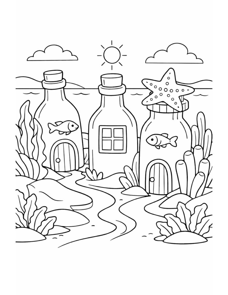 Free ocean coloring pages to download and print