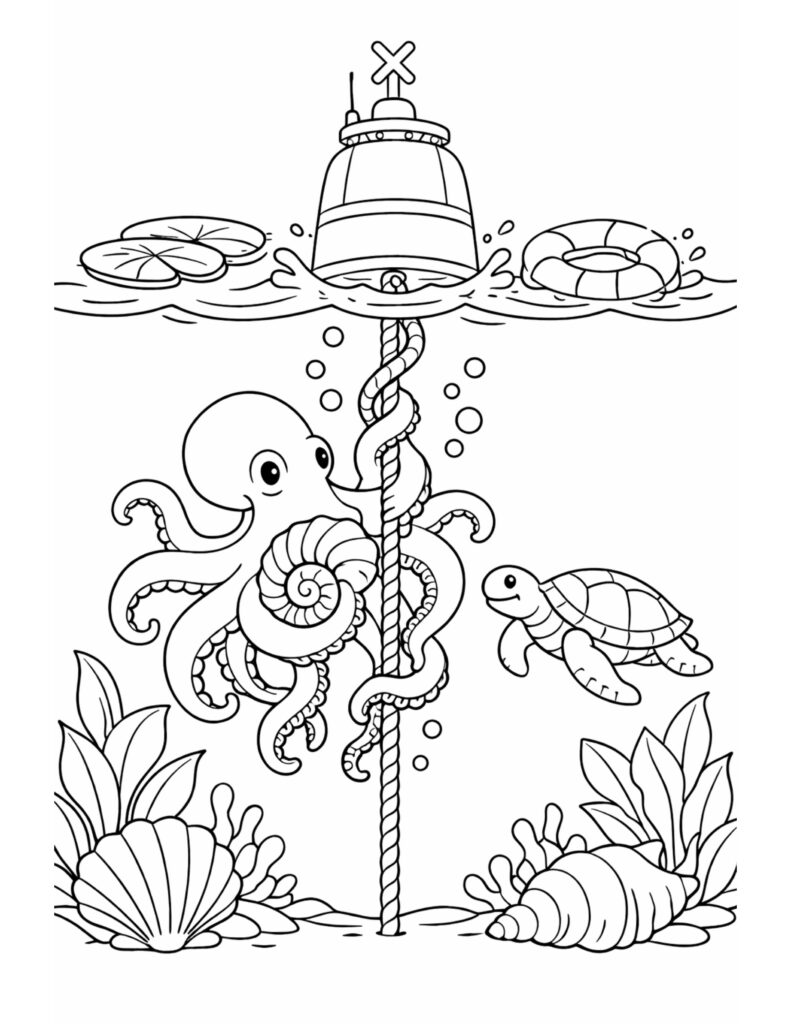 Free ocean coloring pages to download and print