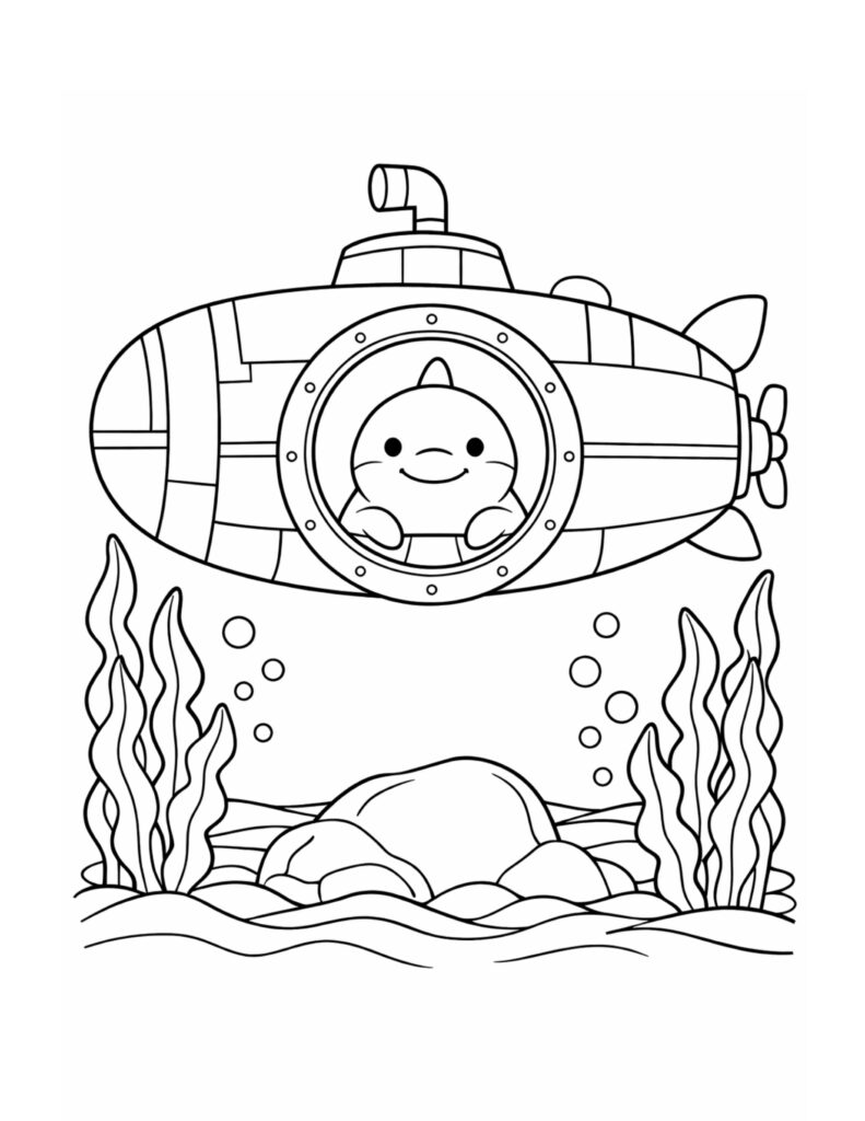 Free shark coloring pages to download and print