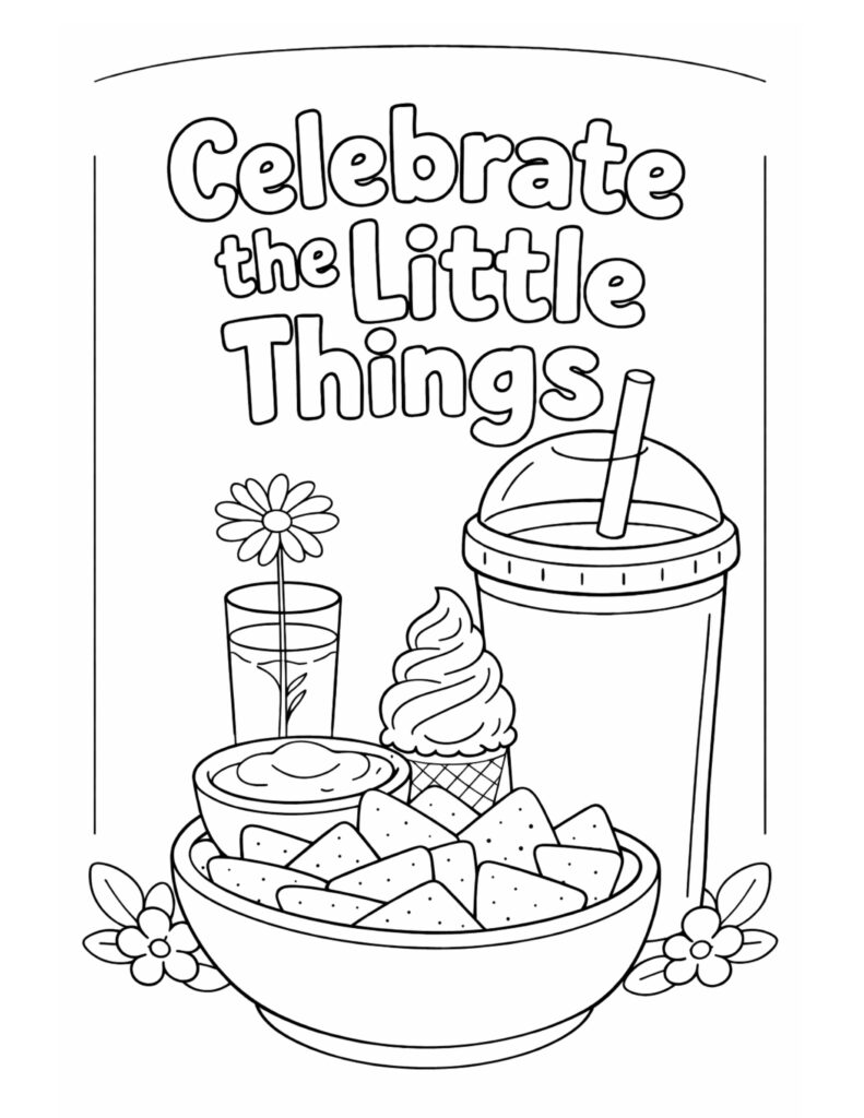 Free food coloring pages to download and print